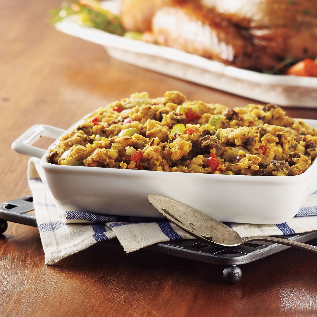 Southwestern Cornbread Dressing Recipe from H-E-B
