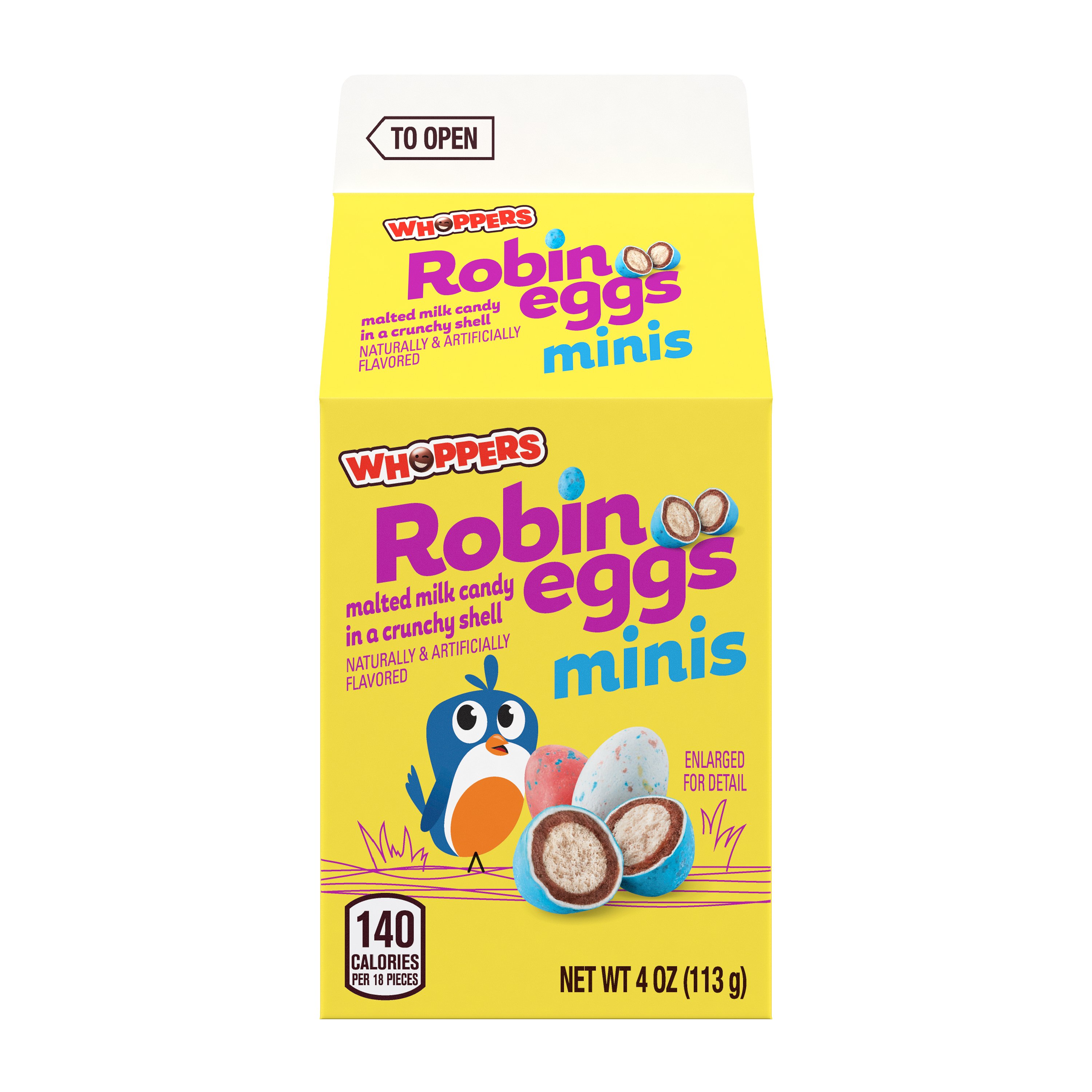 Whoppers Robin Eggs Minis Malted Milk Balls Easter Candy Carton - Shop ...
