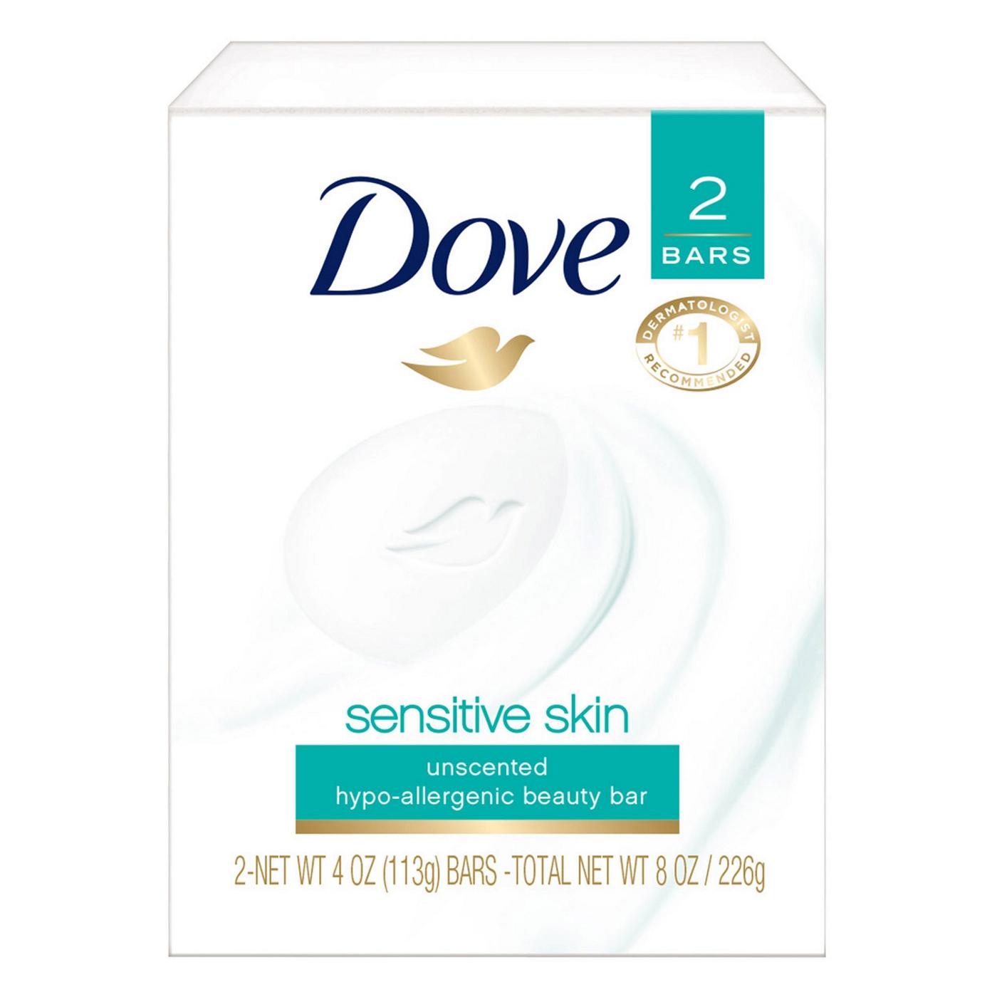 Dove Sensitive Skin Beauty Bar - Shop Hand & bar soap at H-E-B