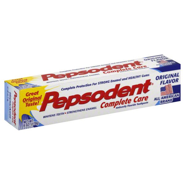Pepsodent Complete Care Original Flavor Anticavity Fluoride Toothpaste ...