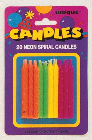 Unique Neon Candles Assorted - Shop Birthday candles at H-E-B