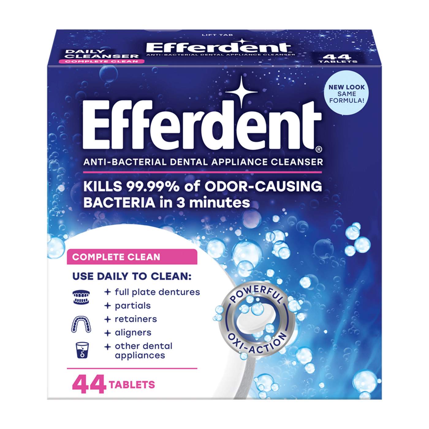 Efferdent Complete Clean Denture & Retainer Cleanser Tablets - Shop ...