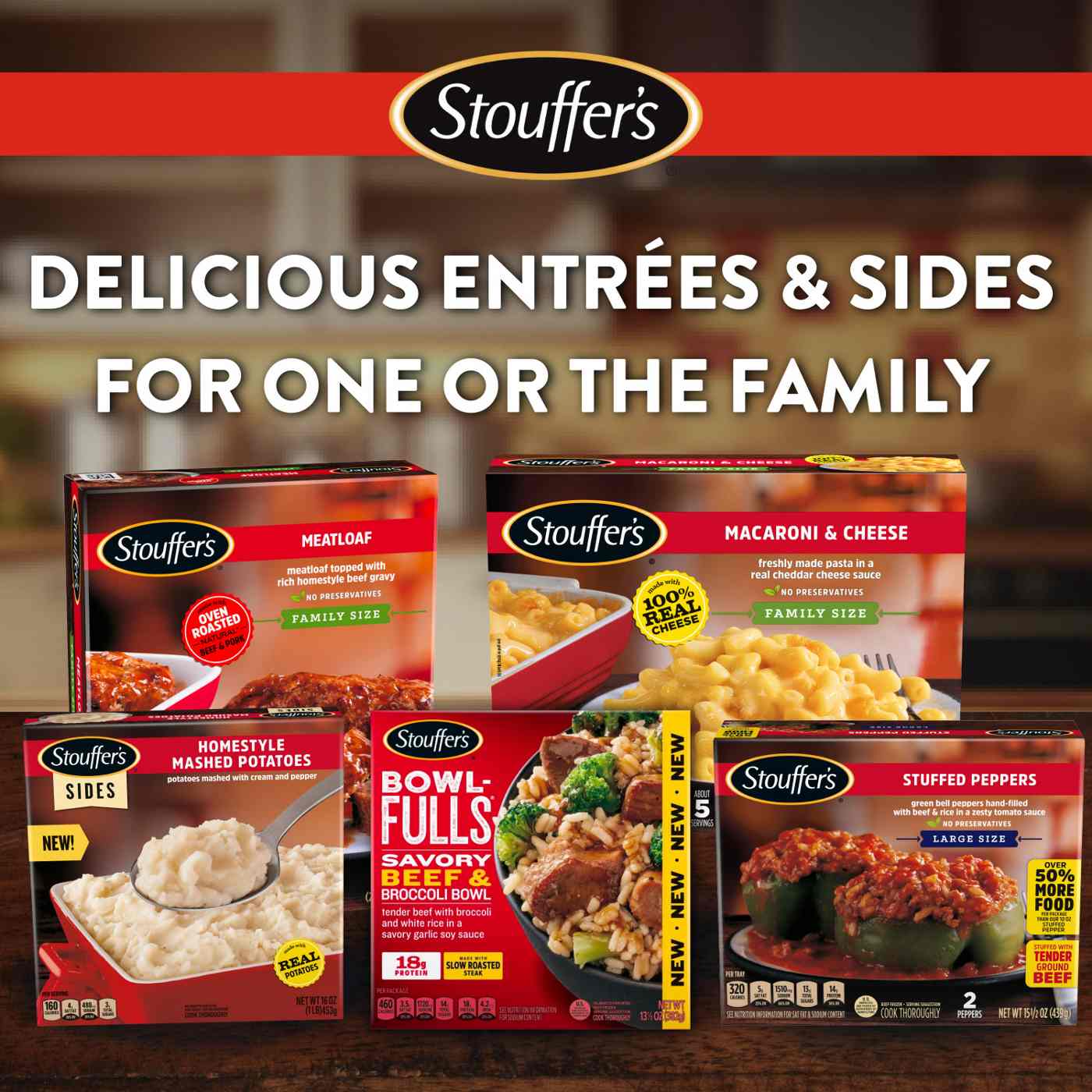 Stouffer's Stuffed Peppers Large Size Frozen Meal - Shop Entrees ...