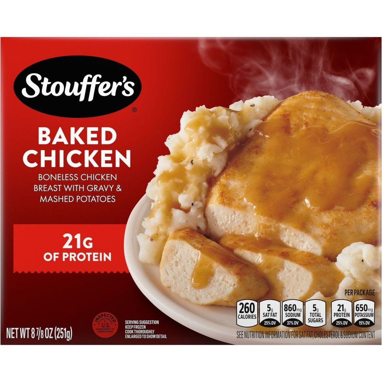 Stouffer's Baked Chicken Frozen Meal - Shop Entrees & sides at H-E-B