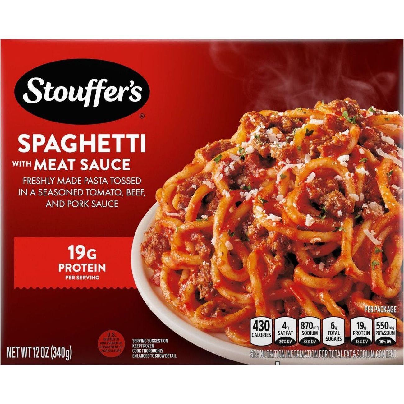 Stouffer's Spaghetti With Meat Sauce Frozen Meal - Shop Entrees & sides ...