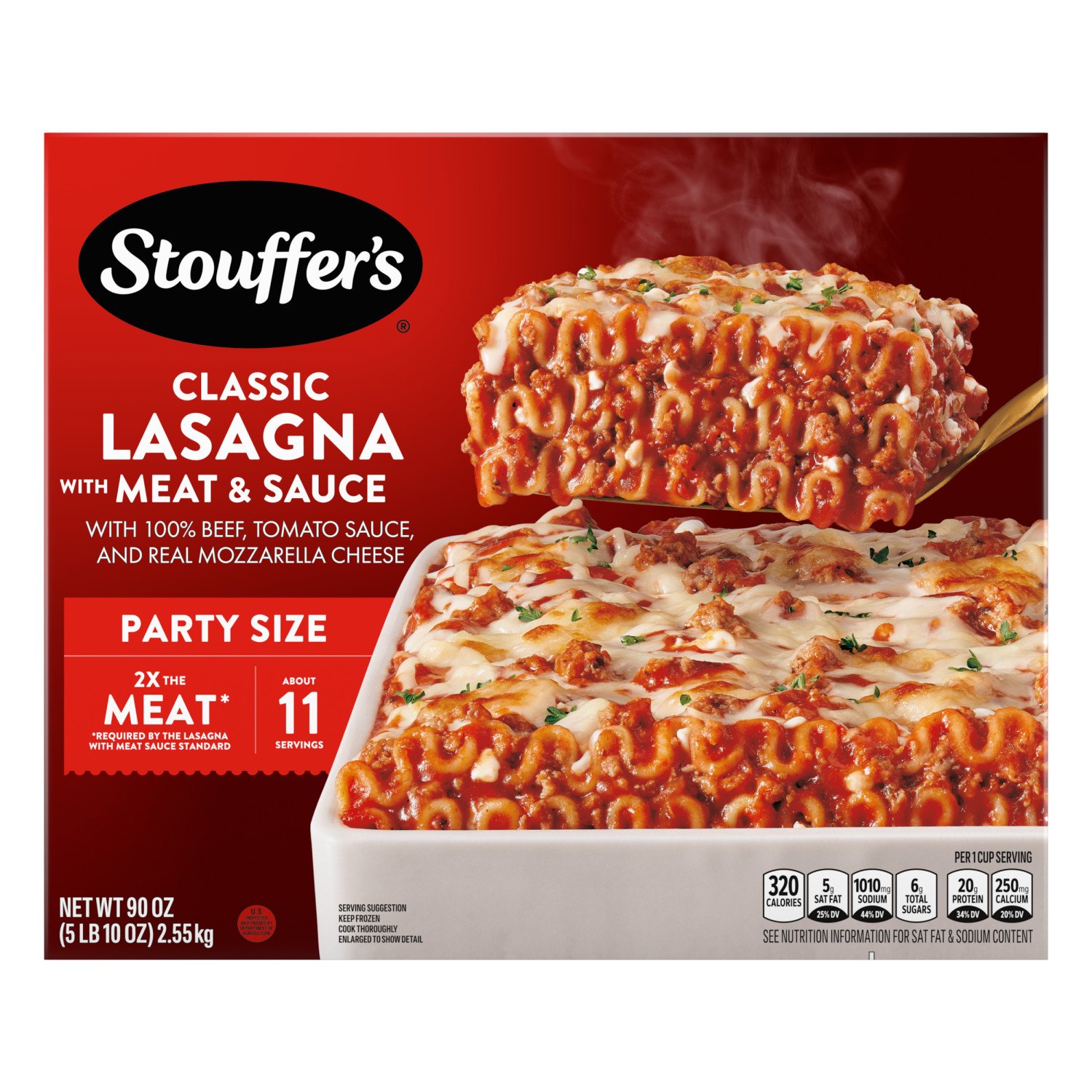Stouffer's Frozen Meat Lasagna - Party Size - Shop Entrees & sides at H-E-B