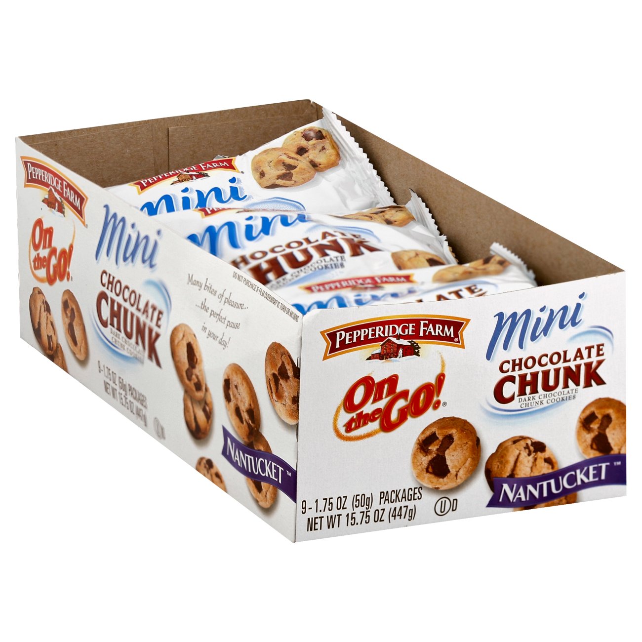 Pepperidge Farm On the Go! Nantucket Mini Chocolate Chunk Cookies Multi ...