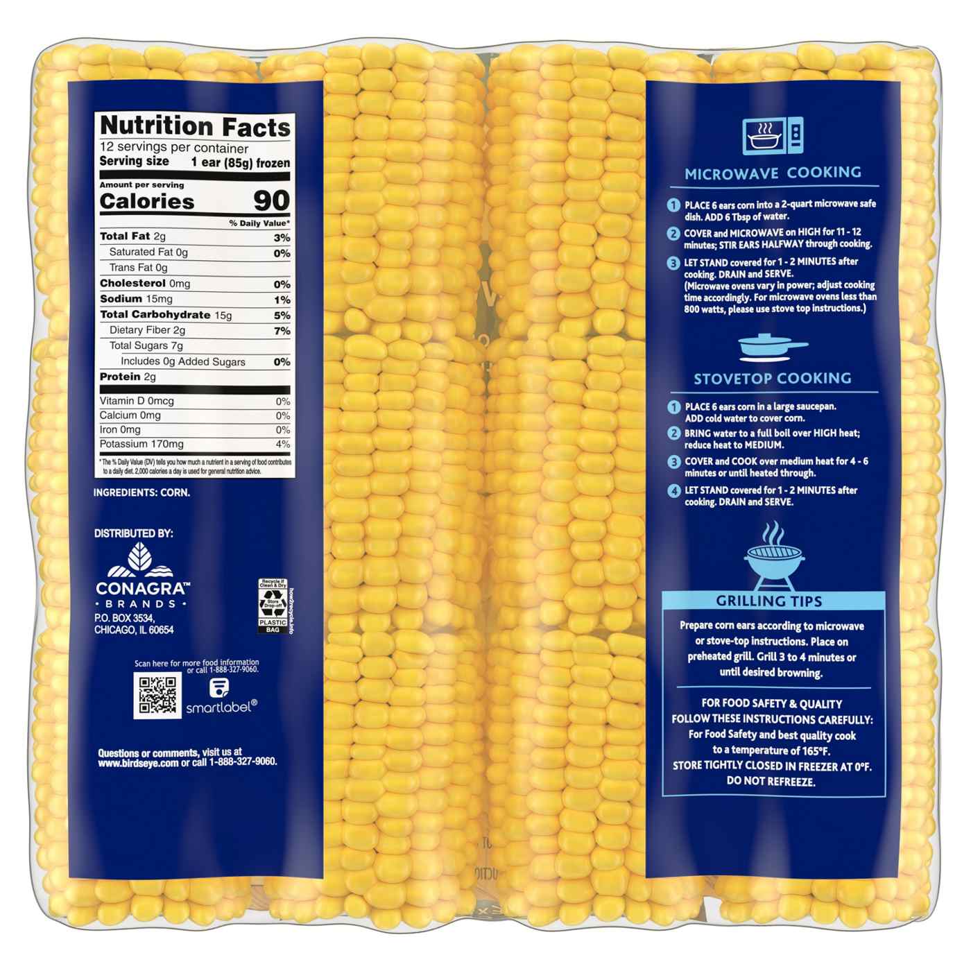 Birds Eye Frozen Extra Sweet Mini Corn on the Cob - Shop Corn at H-E-B