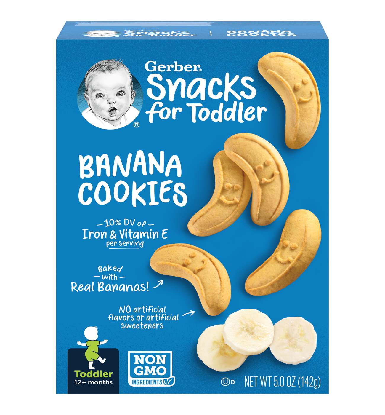 Gerber Snacks for Toddler Banana Cookies - Shop Toddler food at H-E-B