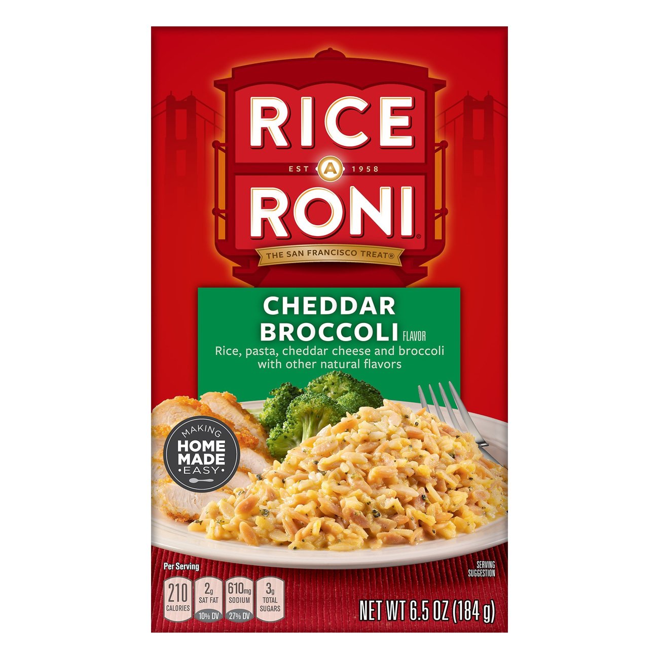 Rice A Roni Cheddar Broccoli Flavor Rice - Shop Rice & Grains at H-E-B
