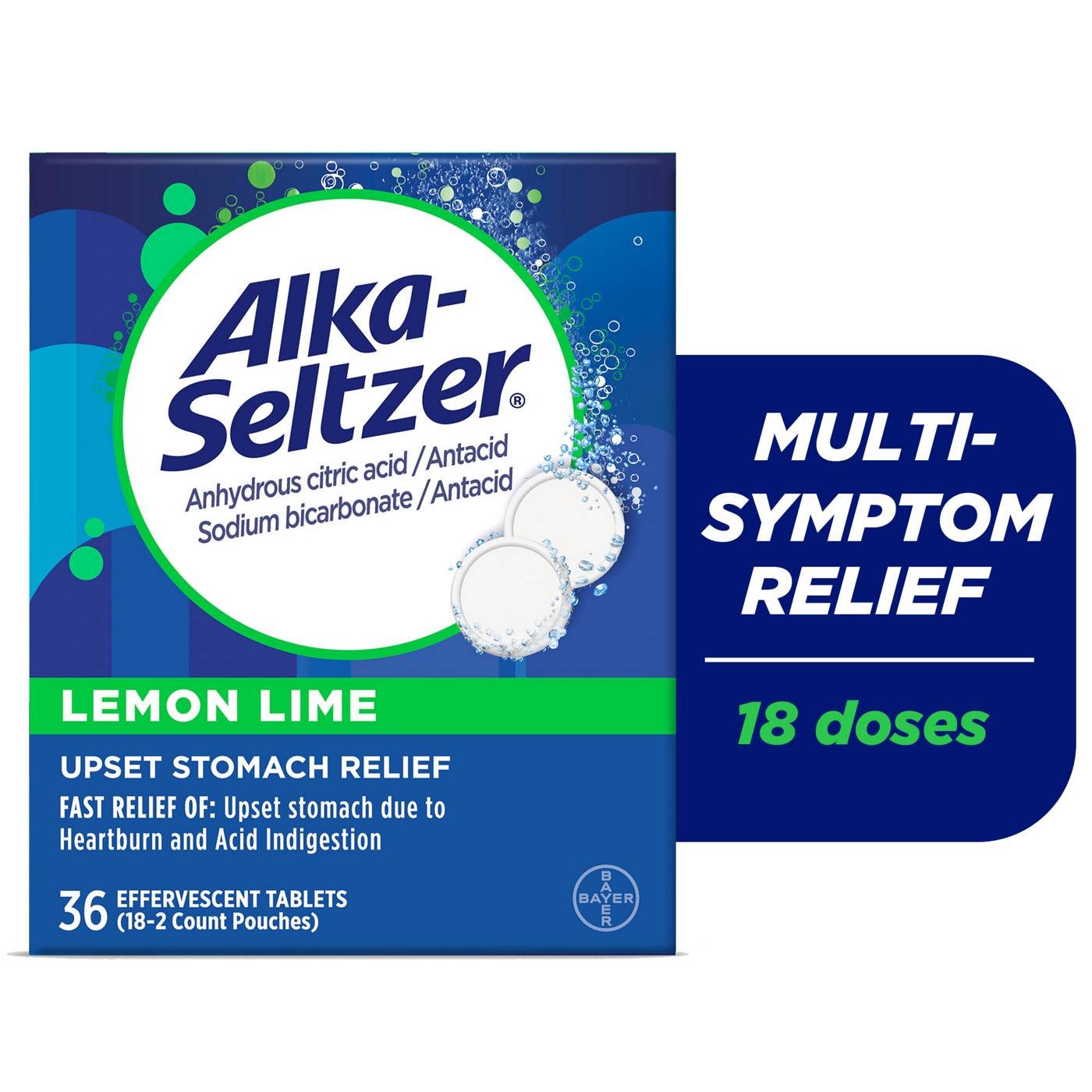 Alka-Seltzer Lemon Lime Tablets - Shop Digestion & nausea at H-E-B