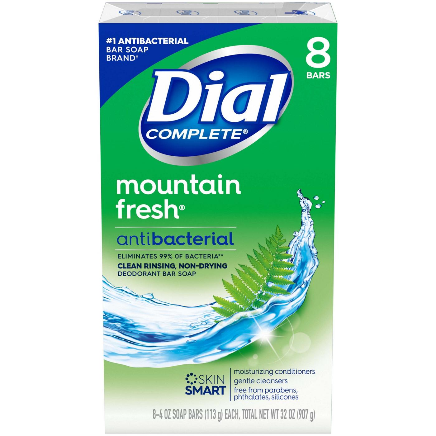 Dial Antibacterial Deodorant Bar Soap, Mountain Fresh - Shop Hand & bar ...
