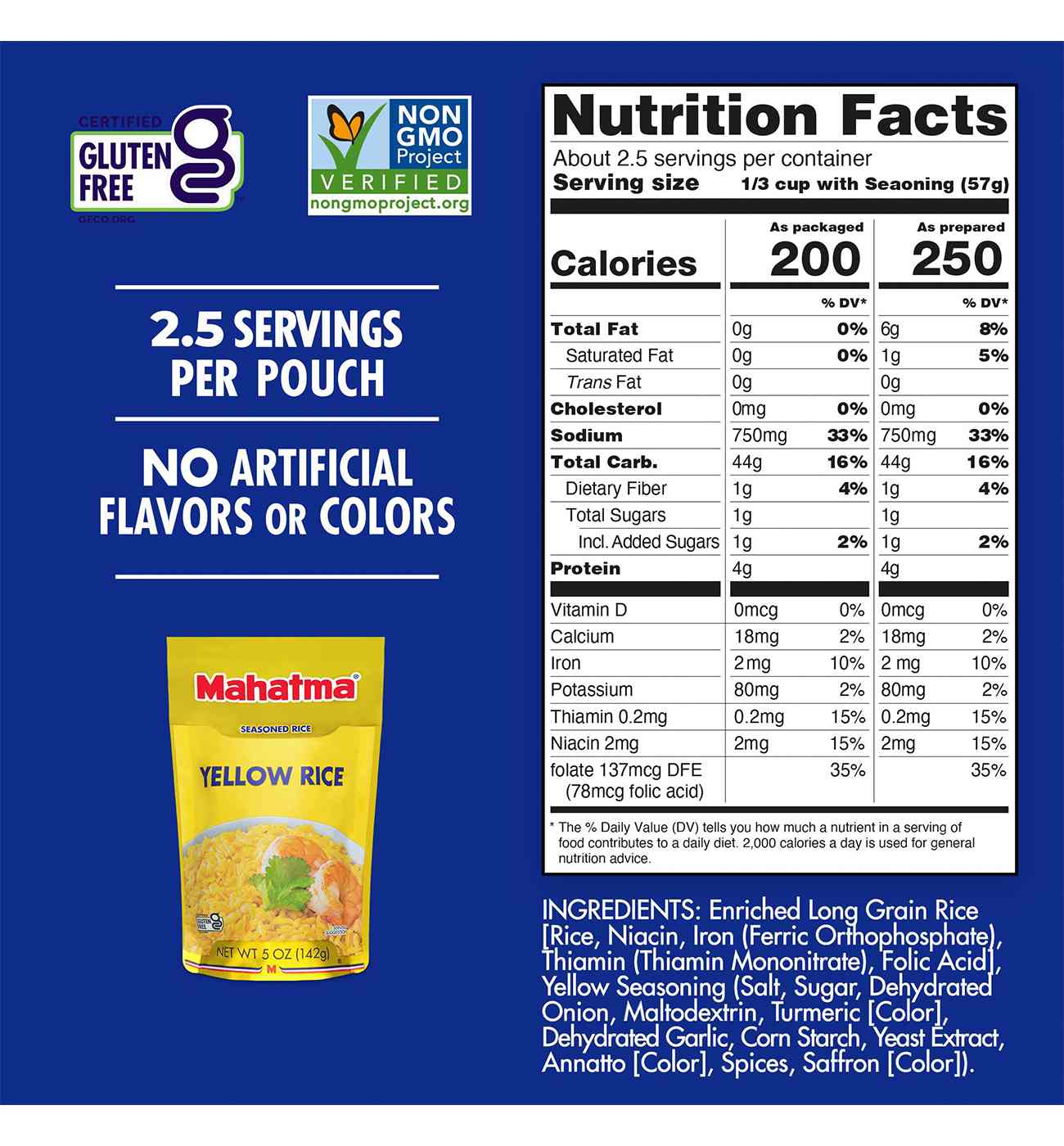 Mahatma Yellow Long Grain Rice - Shop Rice & grains at H-E-B