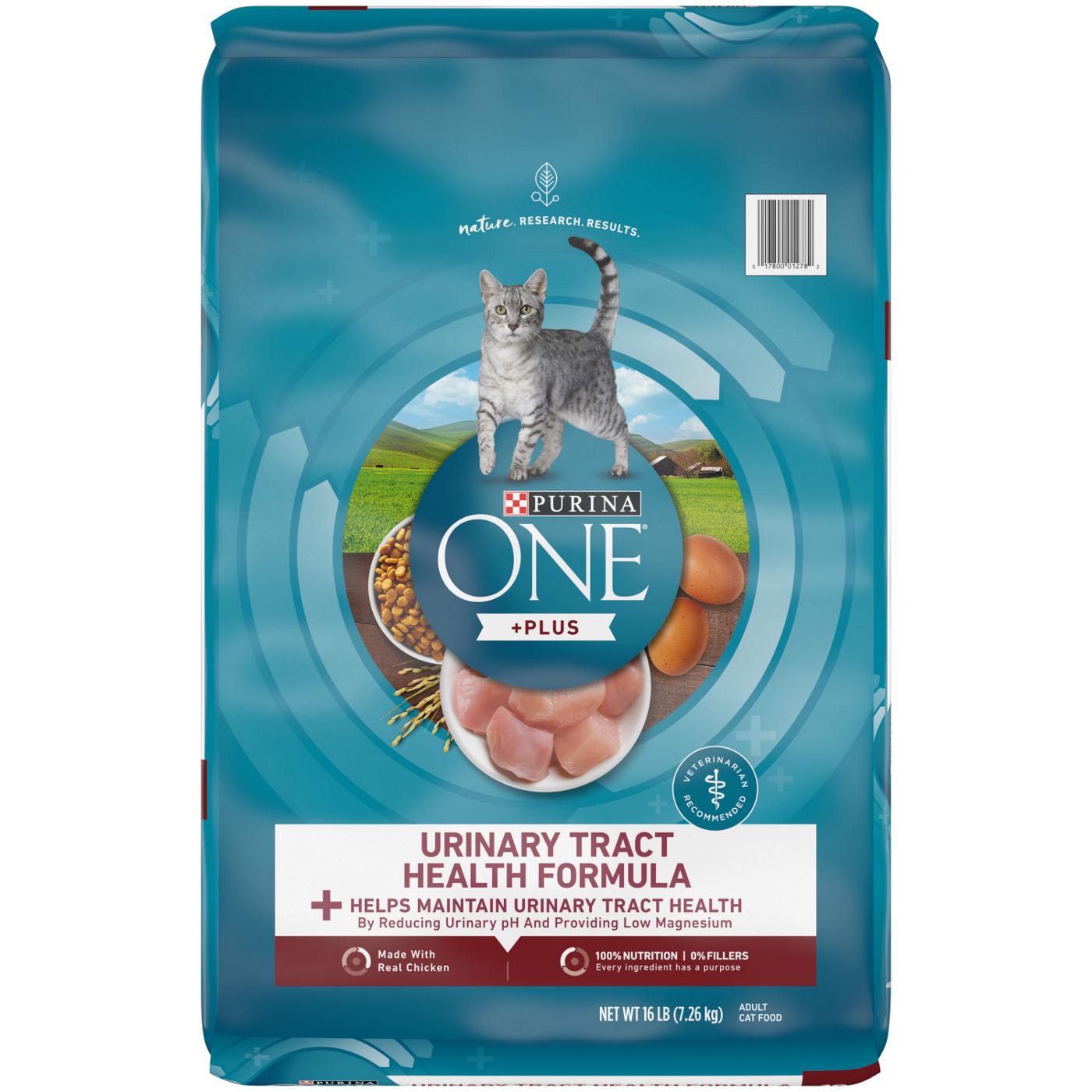 Purina ONE High Protein Dry Cat Food, +Plus Urinary Tract Health ...