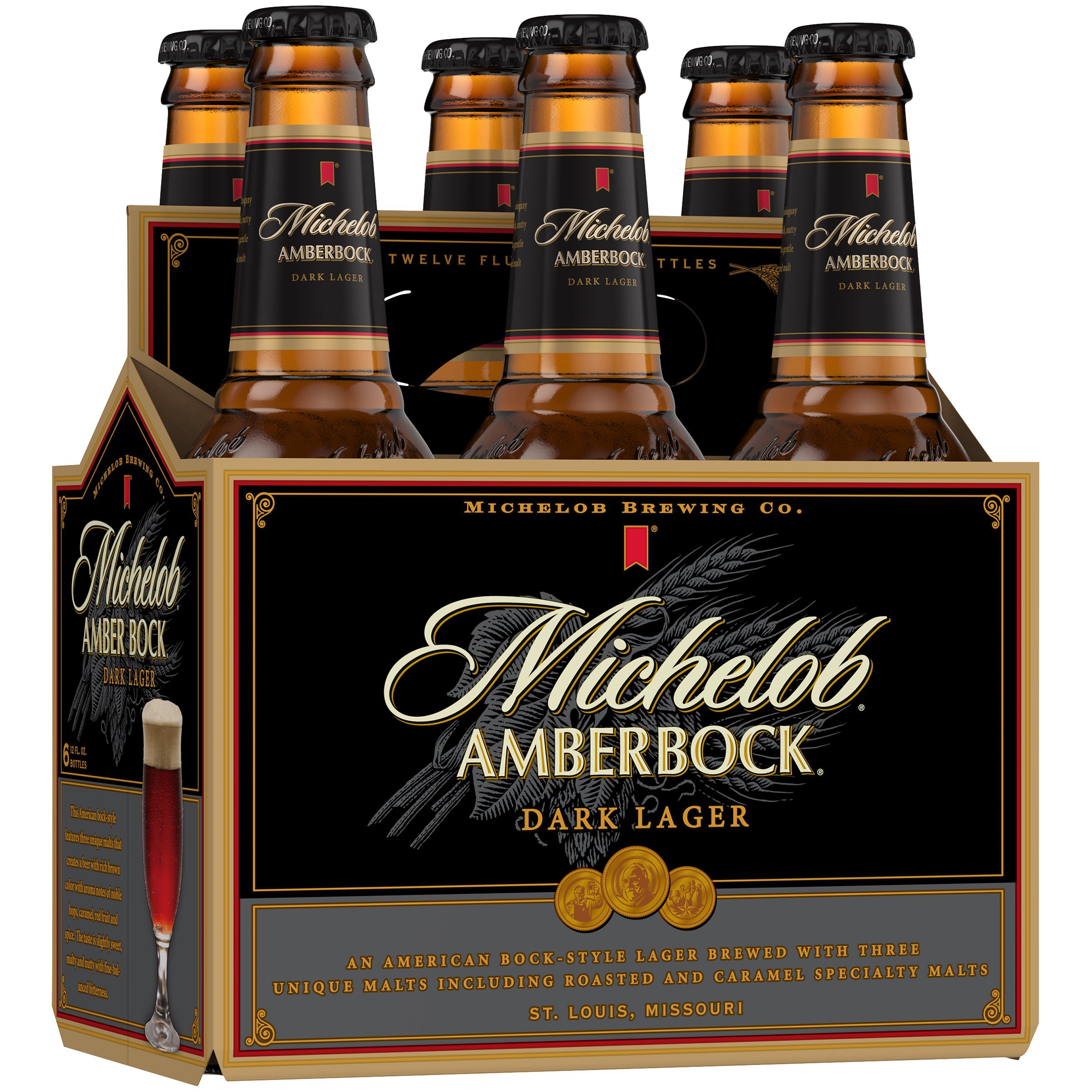 Michelob Amber Bock Dark Lager 6 pk Bottles - Shop Beer at H-E-B