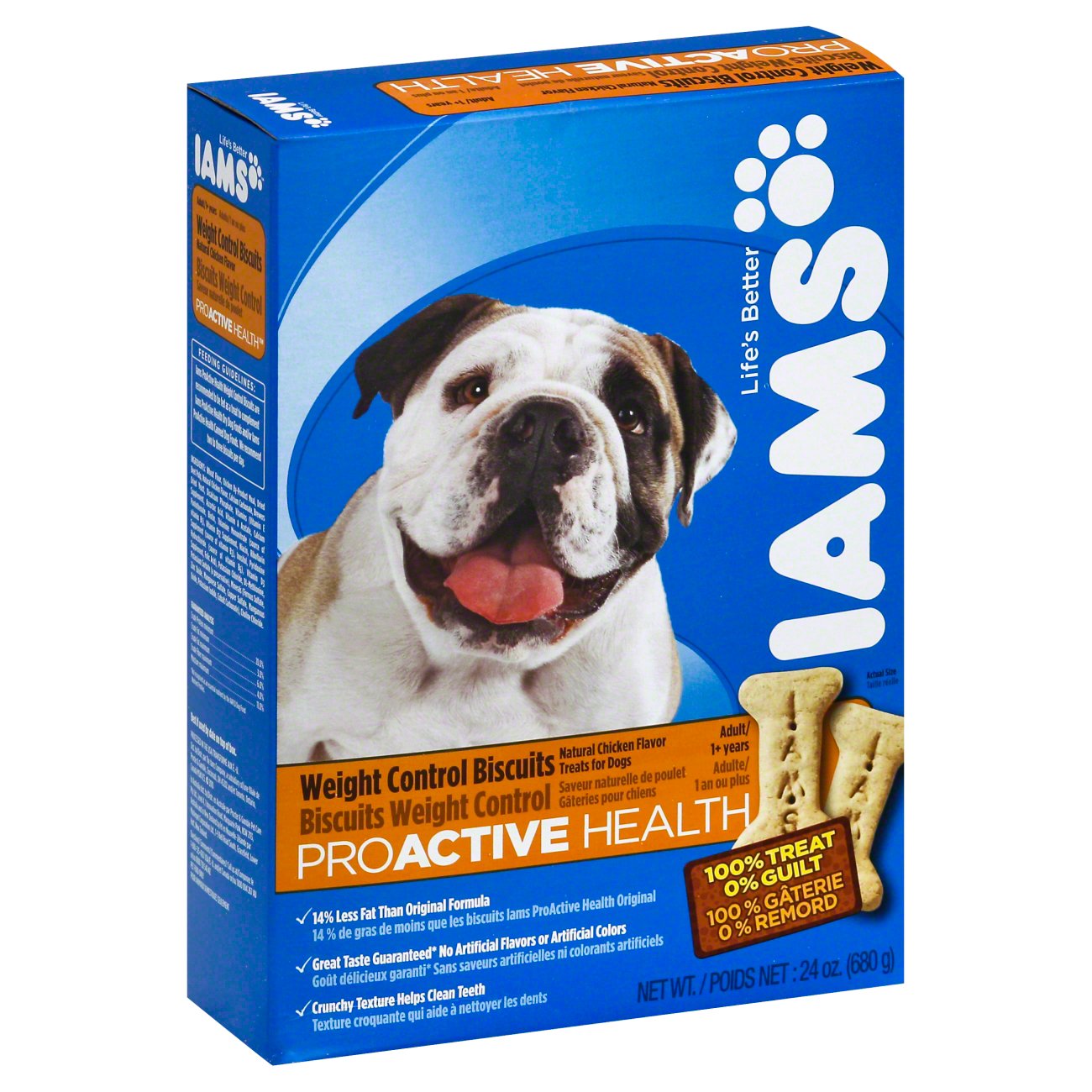 Iams Adult Premium Less Active Biscuits Treats For Dogs - Shop Dogs at ...