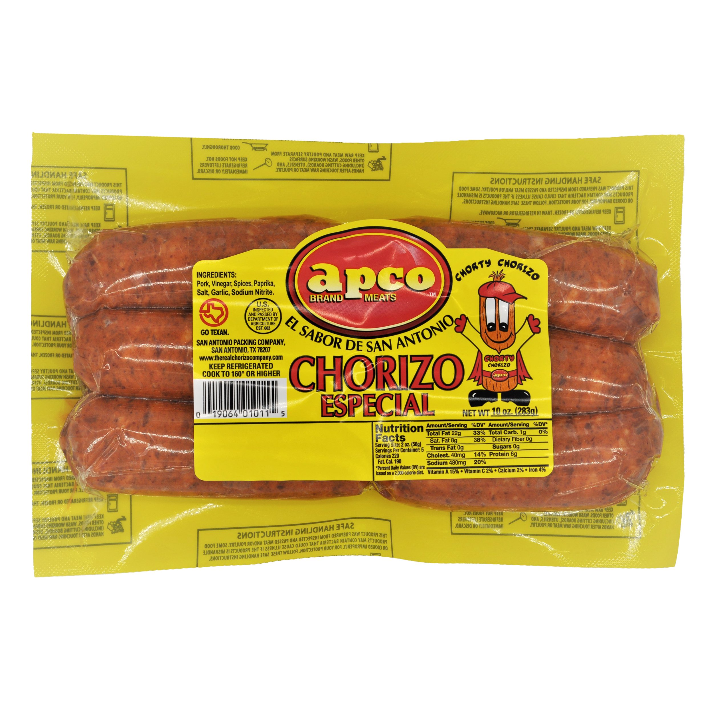 Apco Pork Chorizo Sausage Links Especial - Shop Sausage at H-E-B
