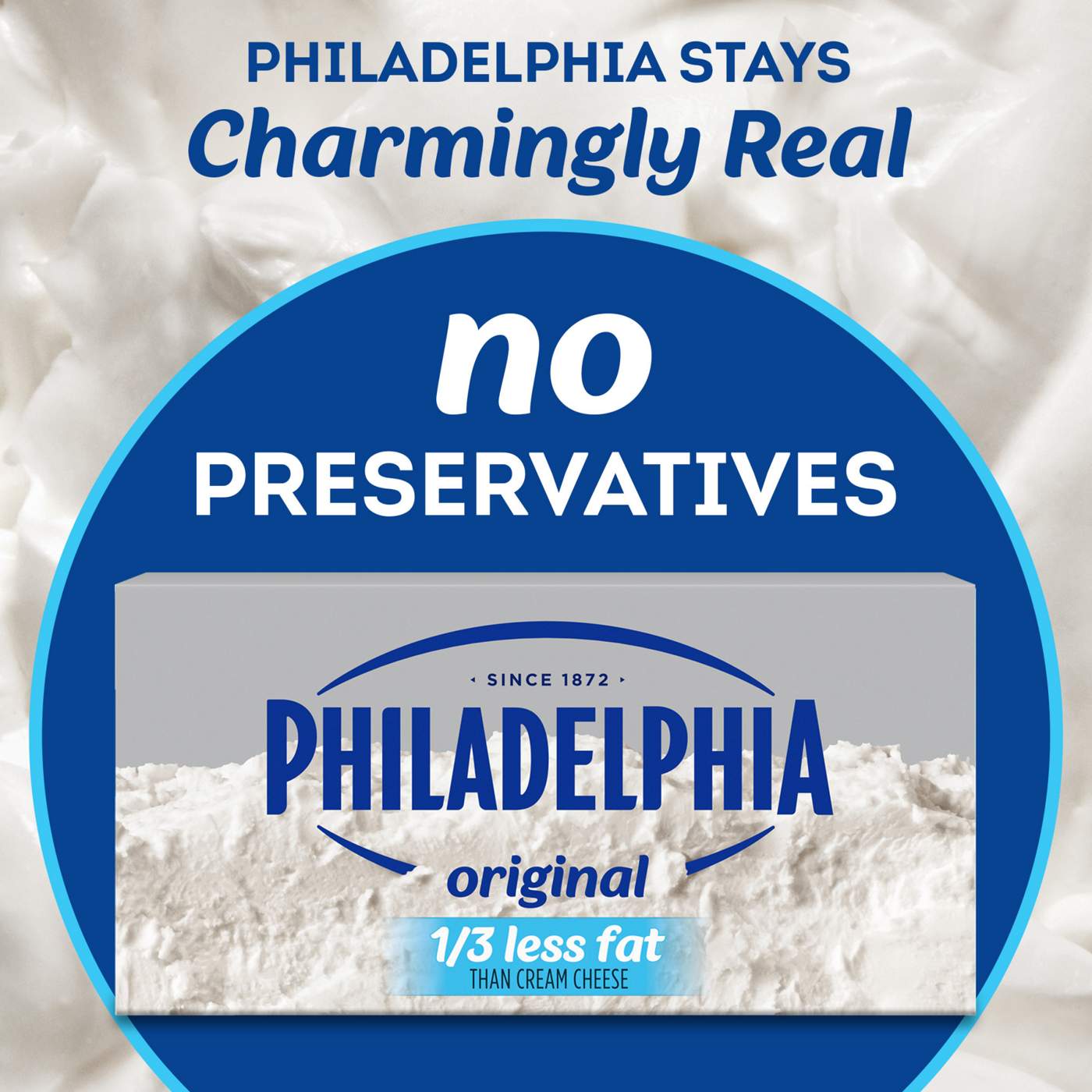 Philadelphia 1/3 Less Fat Cream Cheese - Shop Cheese at H-E-B