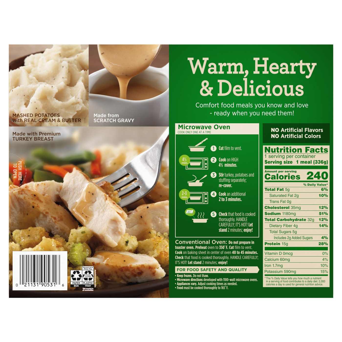 Marie Callender's Roasted Turkey Breast & Stuffing Frozen Meal - Shop ...