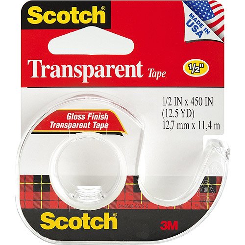 Scotch Transparent Tape .5x450 in - Shop Tape at H-E-B