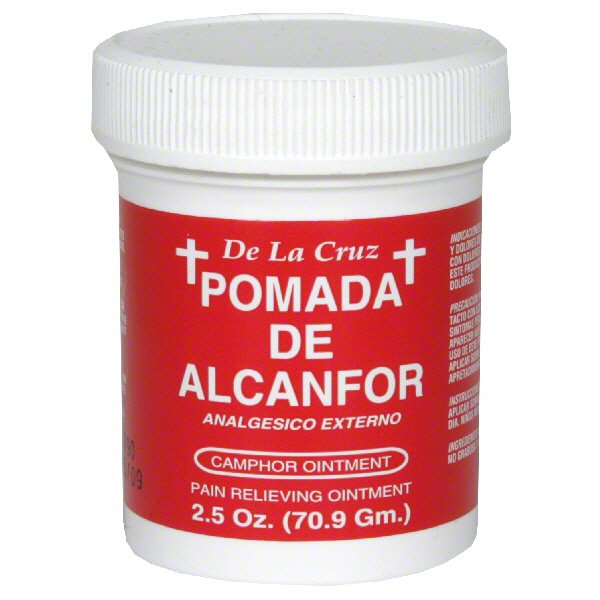 De La Cruz Pomada de Alcanfor Camphor Ointment - Shop Muscle & joint ...