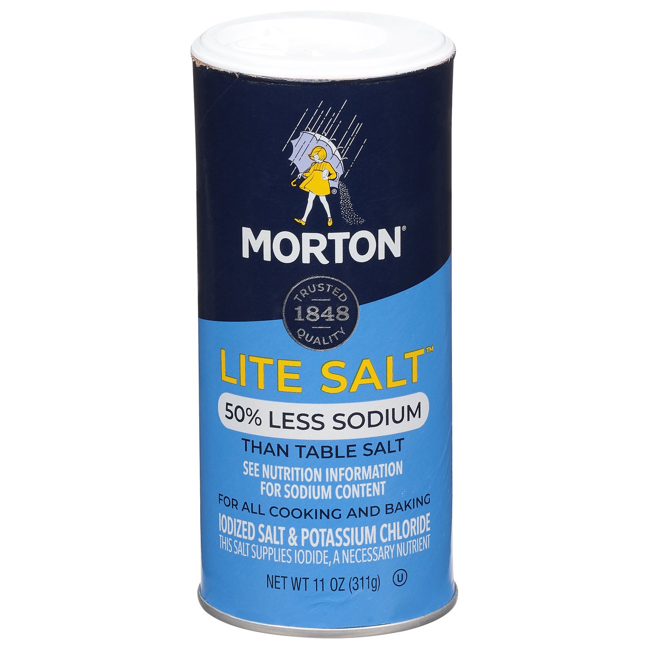 Morton Low Sodium Lite Salt - Shop Herbs & spices at H-E-B