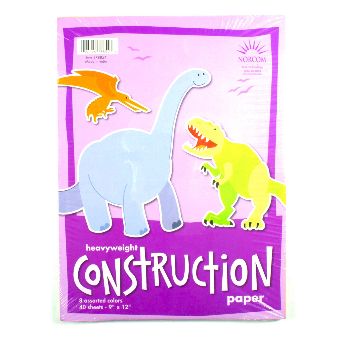 Norcom Heavy Duty Construction Paper 40 Sheets 8 Assorted Colors - Shop ...