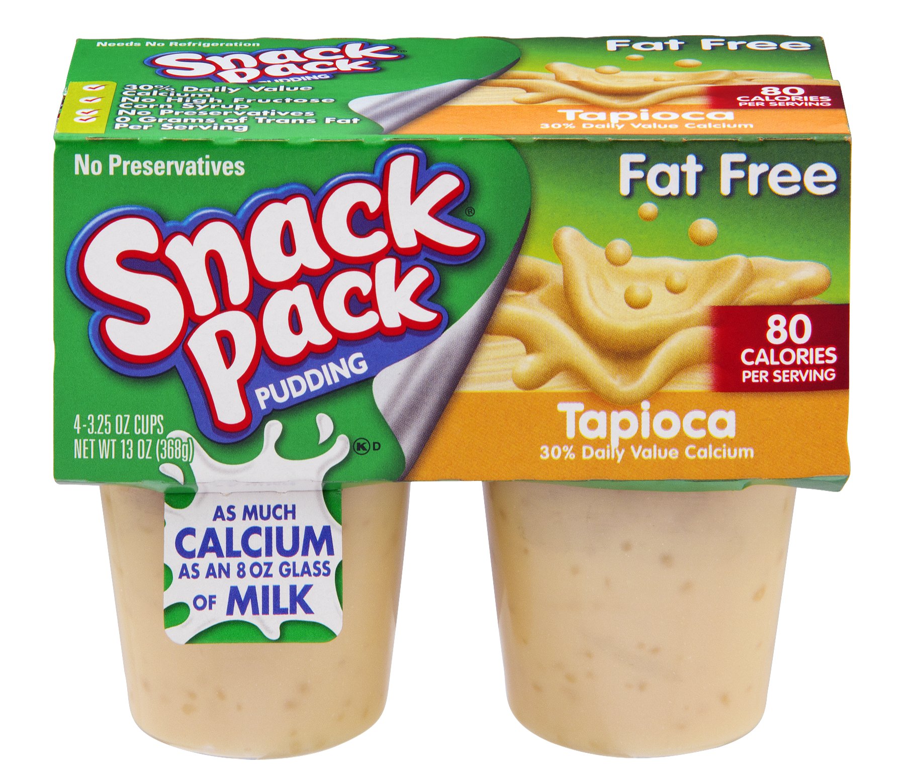 Hunt's Snack Pack Fat Free Tapioca Pudding - Shop Pudding & Gelatin at ...