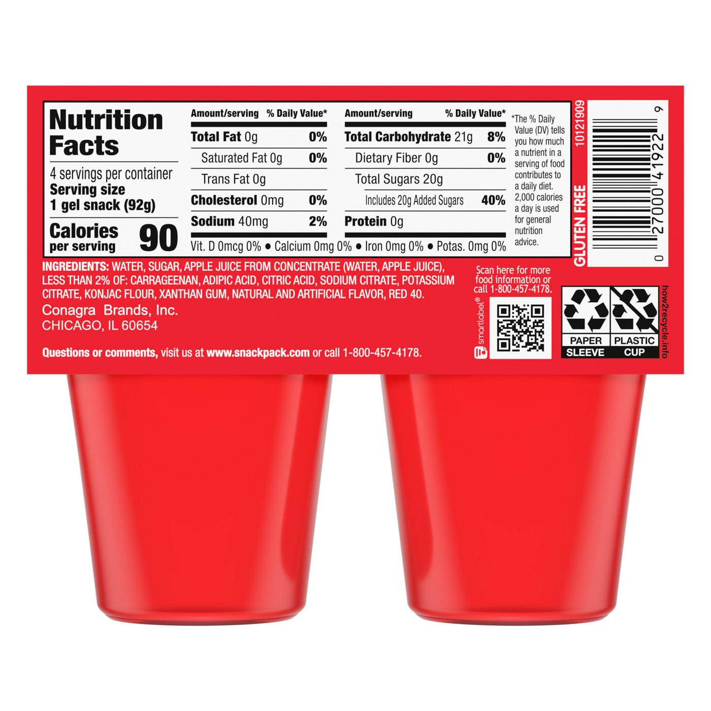 Snack Pack Strawberry Juicy Gels Cups - Shop Pudding & gelatin at H-E-B