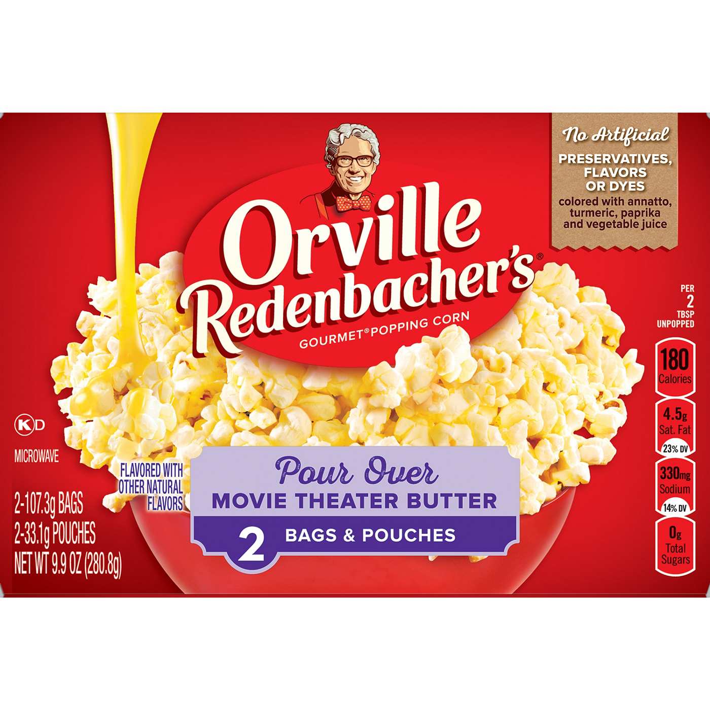 Orville Redenbacher's Pour Over Movie Theater Butter Microwave Popcorn ...