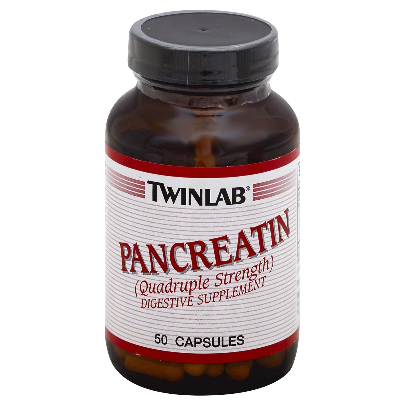 Twinlab Pancreatin Quadruple Strength Capsule Concentrate Capsules ...