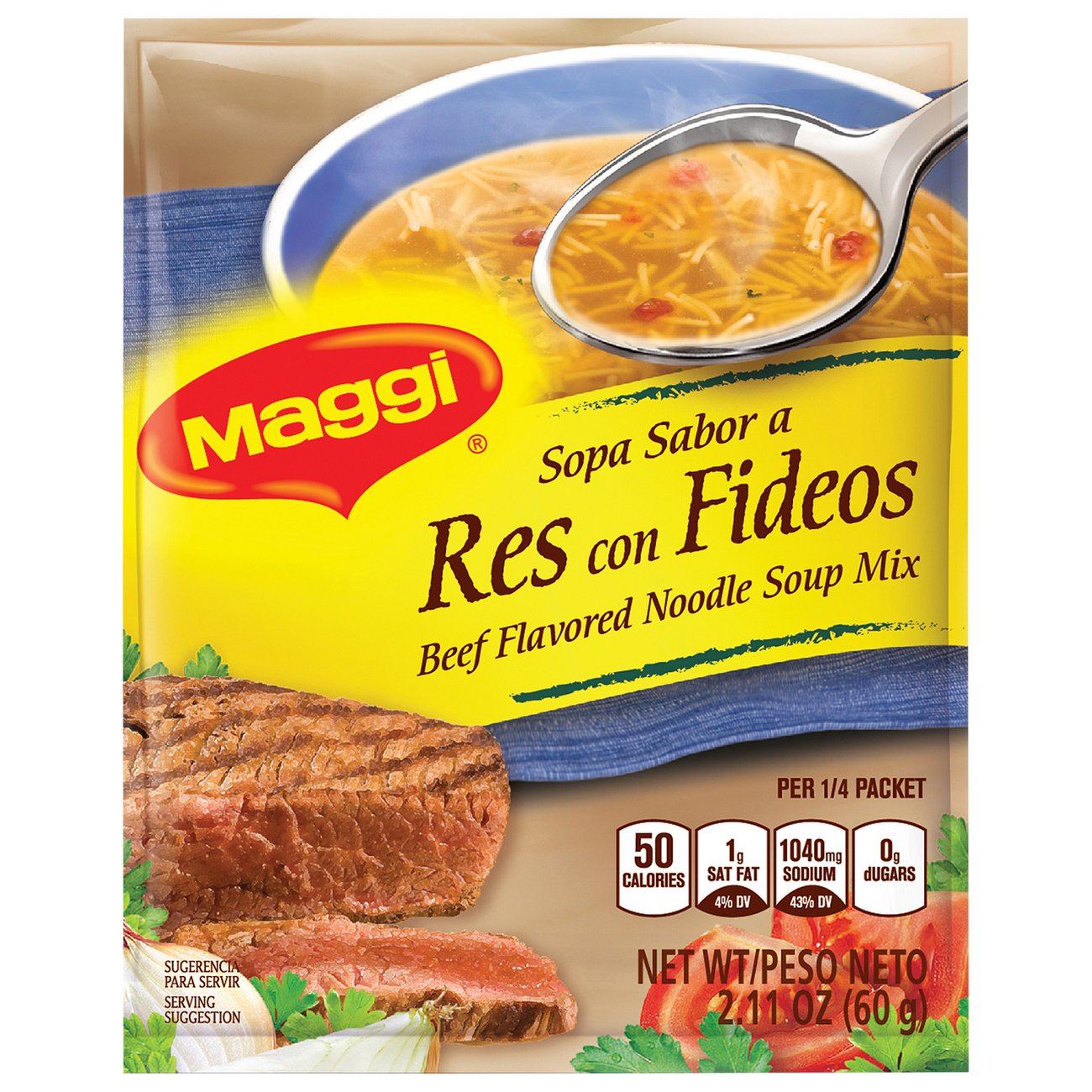 Maggi Beef Flavored Noodle Soup Mix - Shop Soups & chili at H-E-B