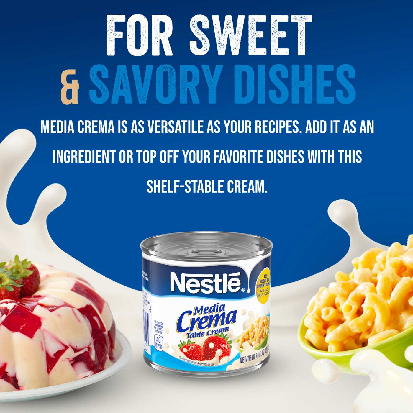 Nestle Media Crema Table Cream - Shop Evaporated milk at H-E-B