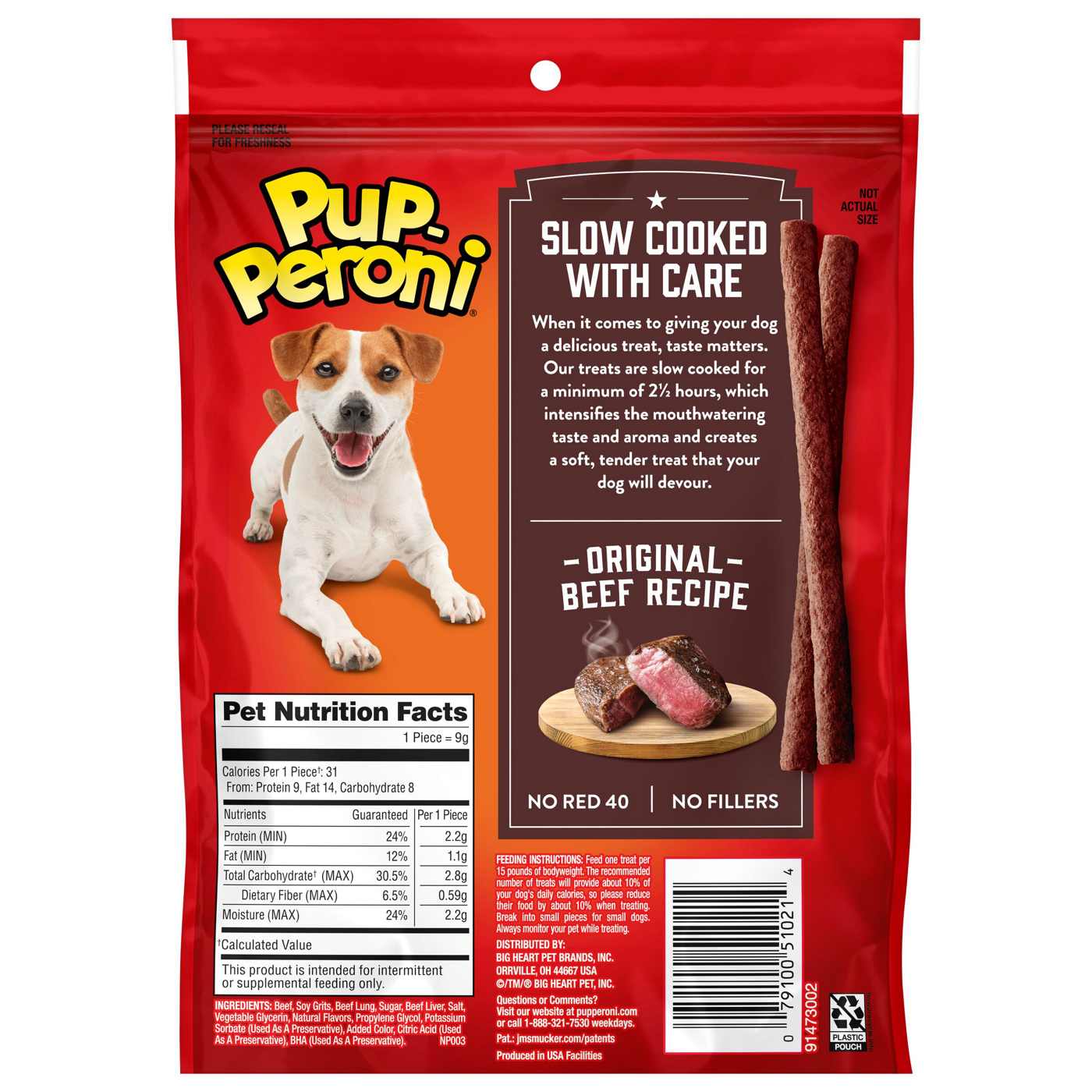 Pup-Peroni Original Beef Flavor Dog Snacks - Shop Jerky treats at H-E-B
