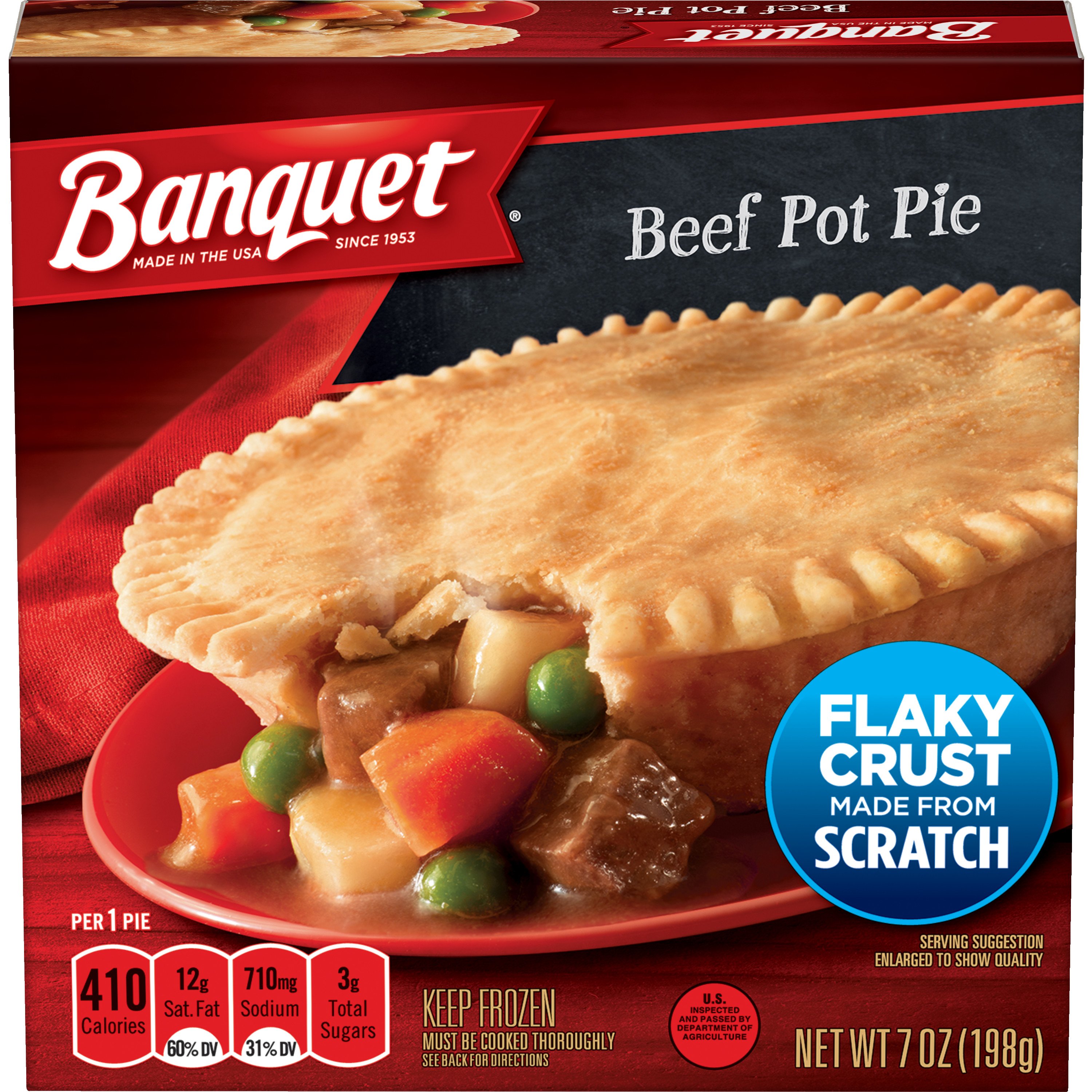 Banquet Beef Pot Pie Frozen Meal - Shop Entrees & sides at H-E-B