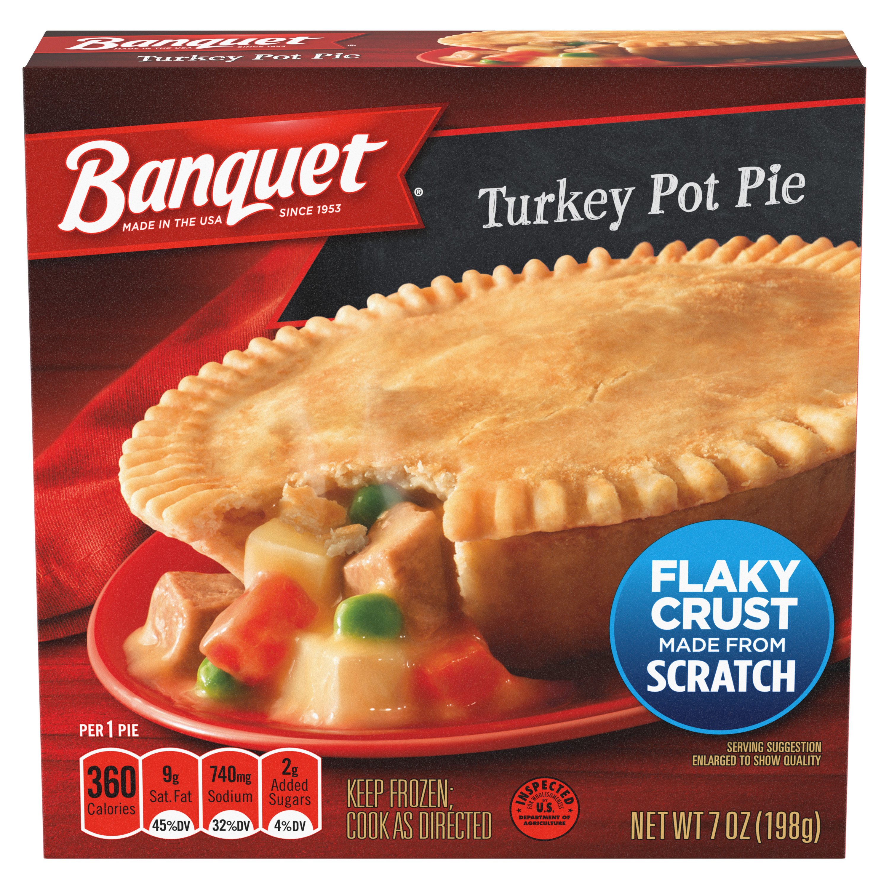 Banquet Turkey Pot Pie Frozen Meal - Shop Entrees & sides at H-E-B