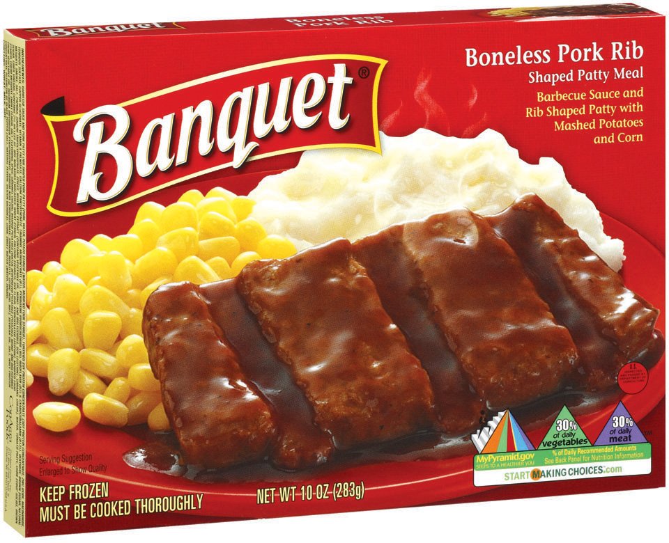 Banquet Boneless Pork Riblet Meal - Shop Entrees & sides at H-E-B