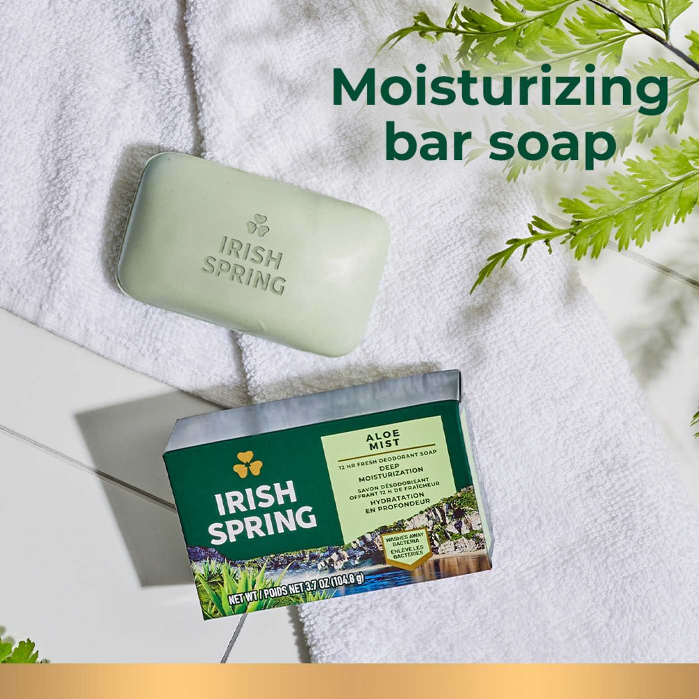 Irish Spring Aloe Mist Deodorant Bar Soap for Men - Shop Hand & bar ...