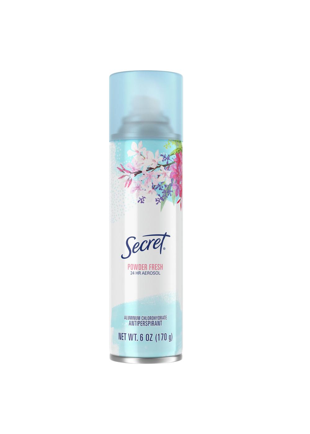 Secret Antiperspirant Deodorant Spray - Powder Fresh - Shop Deodorant ...