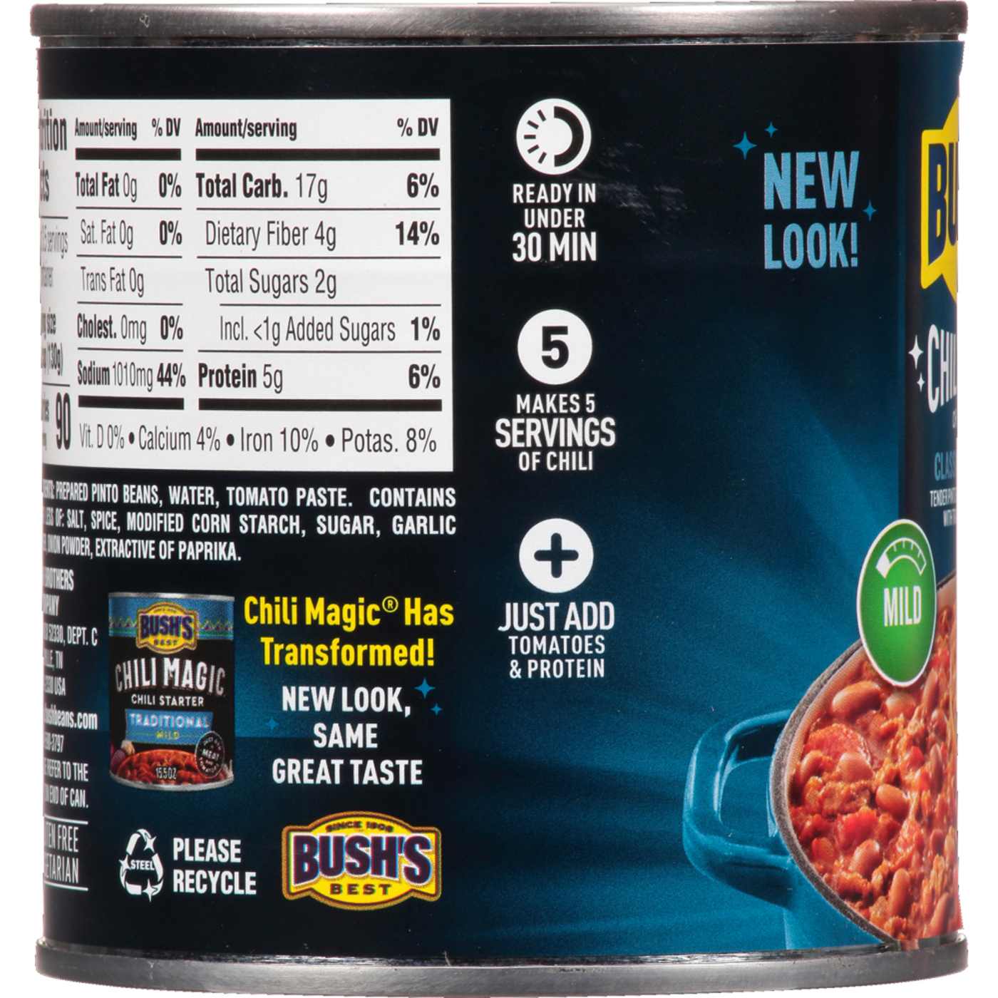 Bush's Best Chili Magic Classic Homestyle Mild Chili Starter - Shop ...