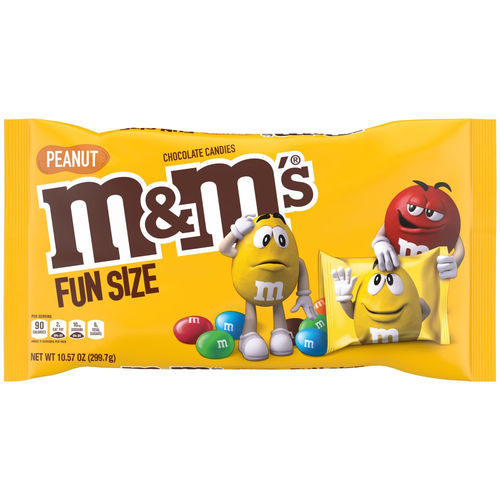 M&M'S Peanut Milk Chocolate Fun Size Candy - Shop Candy at H-E-B