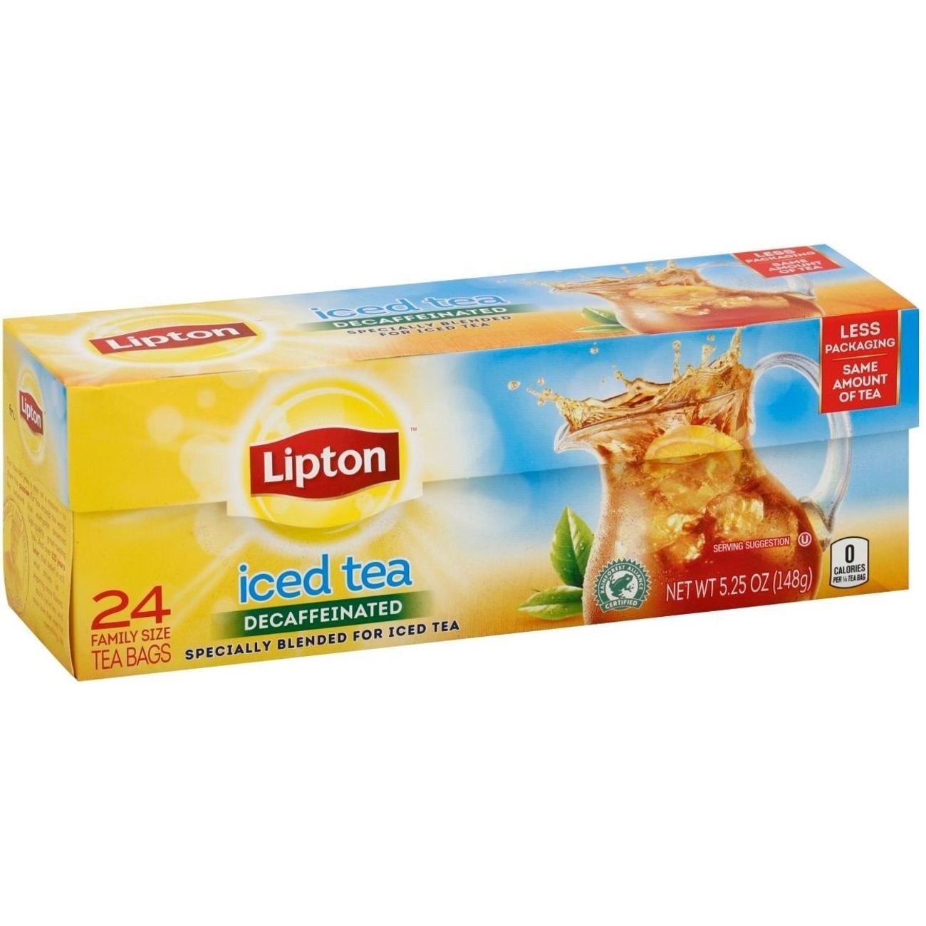 Lipton Unsweetened Decaffeinated Family Black Iced Tea Bags - Shop Tea ...