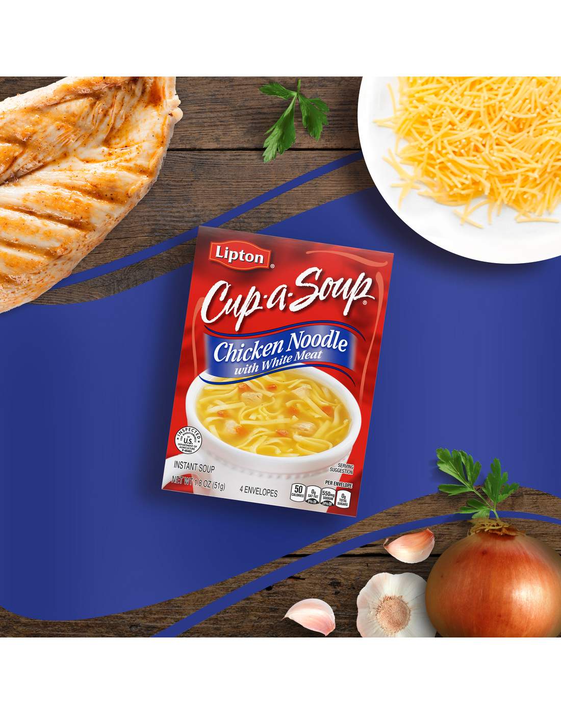 Lipton Cup-a-Soup Instant Soup Mix Chicken Noodle with Meat - Shop ...