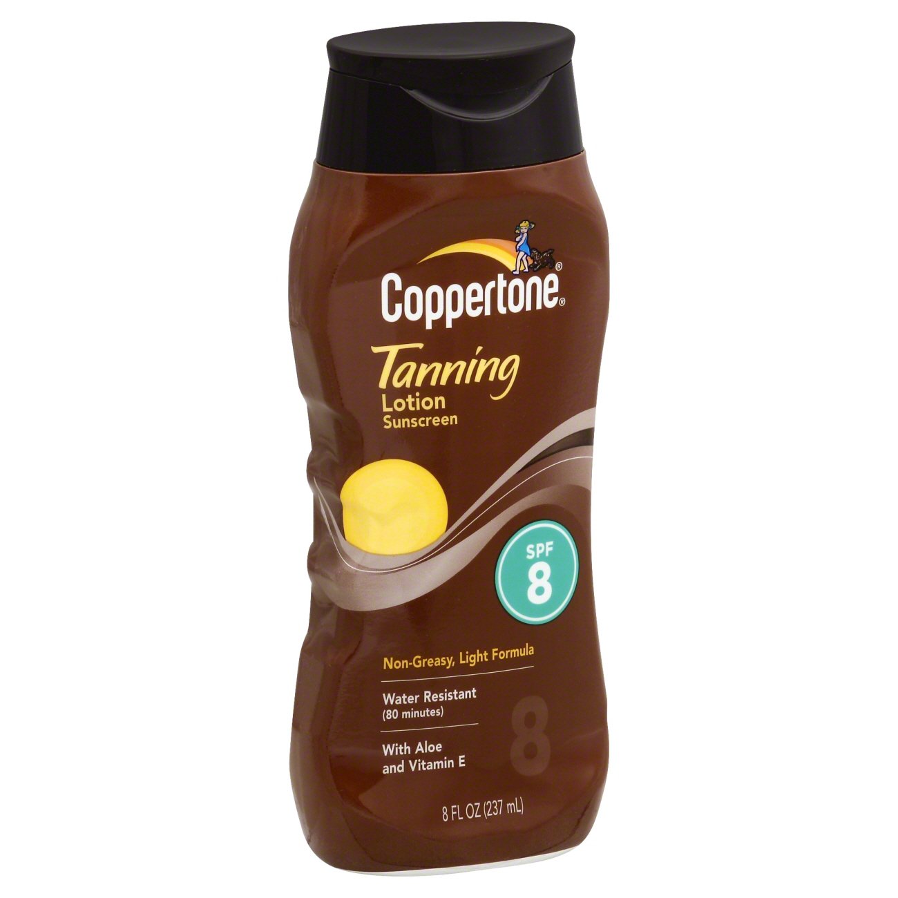 Coppertone Tanning Lotion Classic Scent Sunscreen SPF 8 - Shop Bath ...