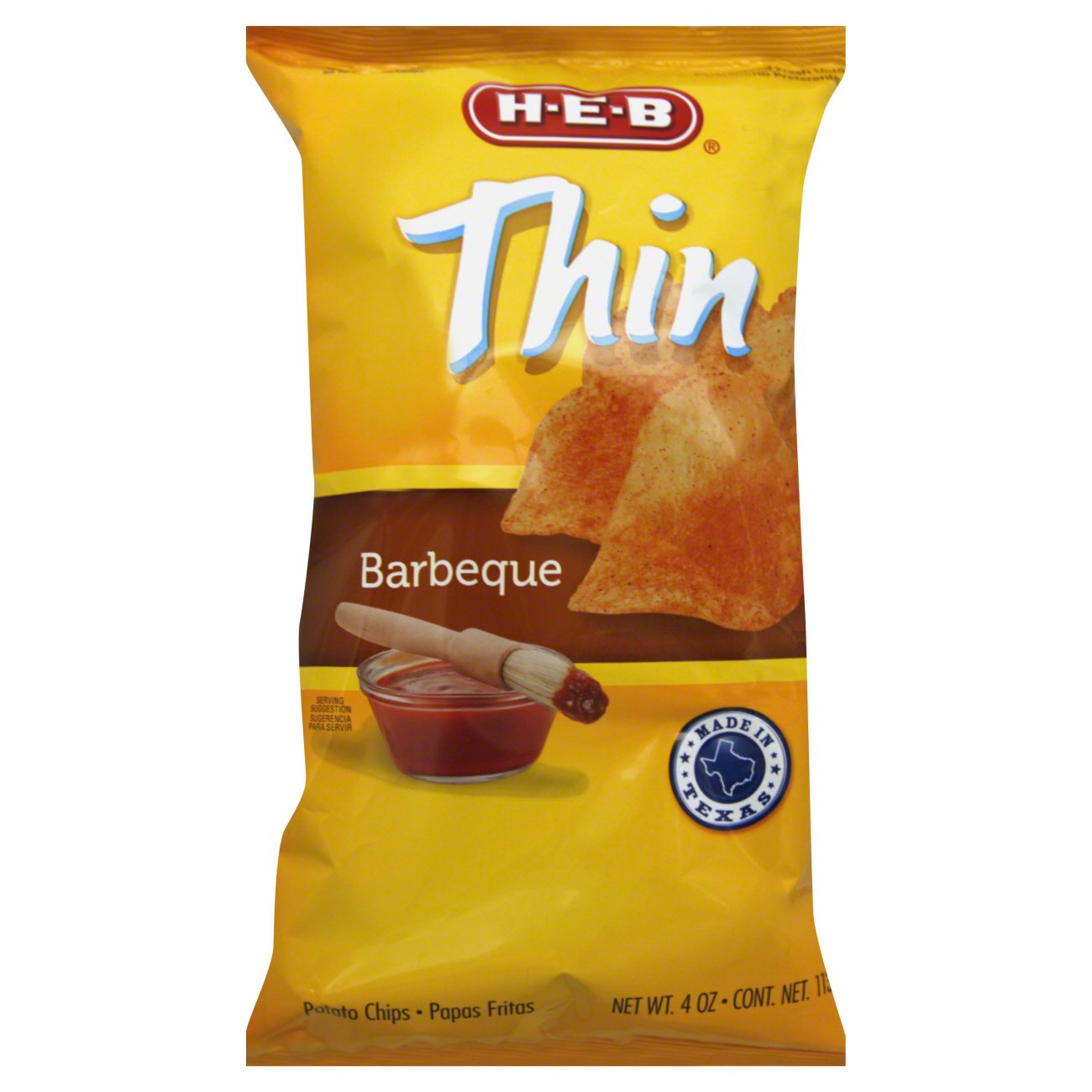 H-E-B Thin Barbeque Potato Chips - Shop Chips at H-E-B