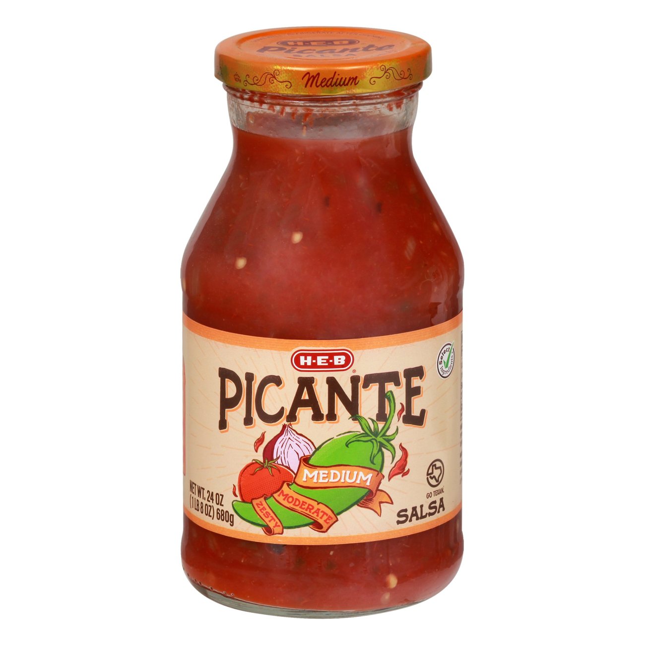 H-E-B Medium Picante Salsa - Shop Salsa & dip at H-E-B