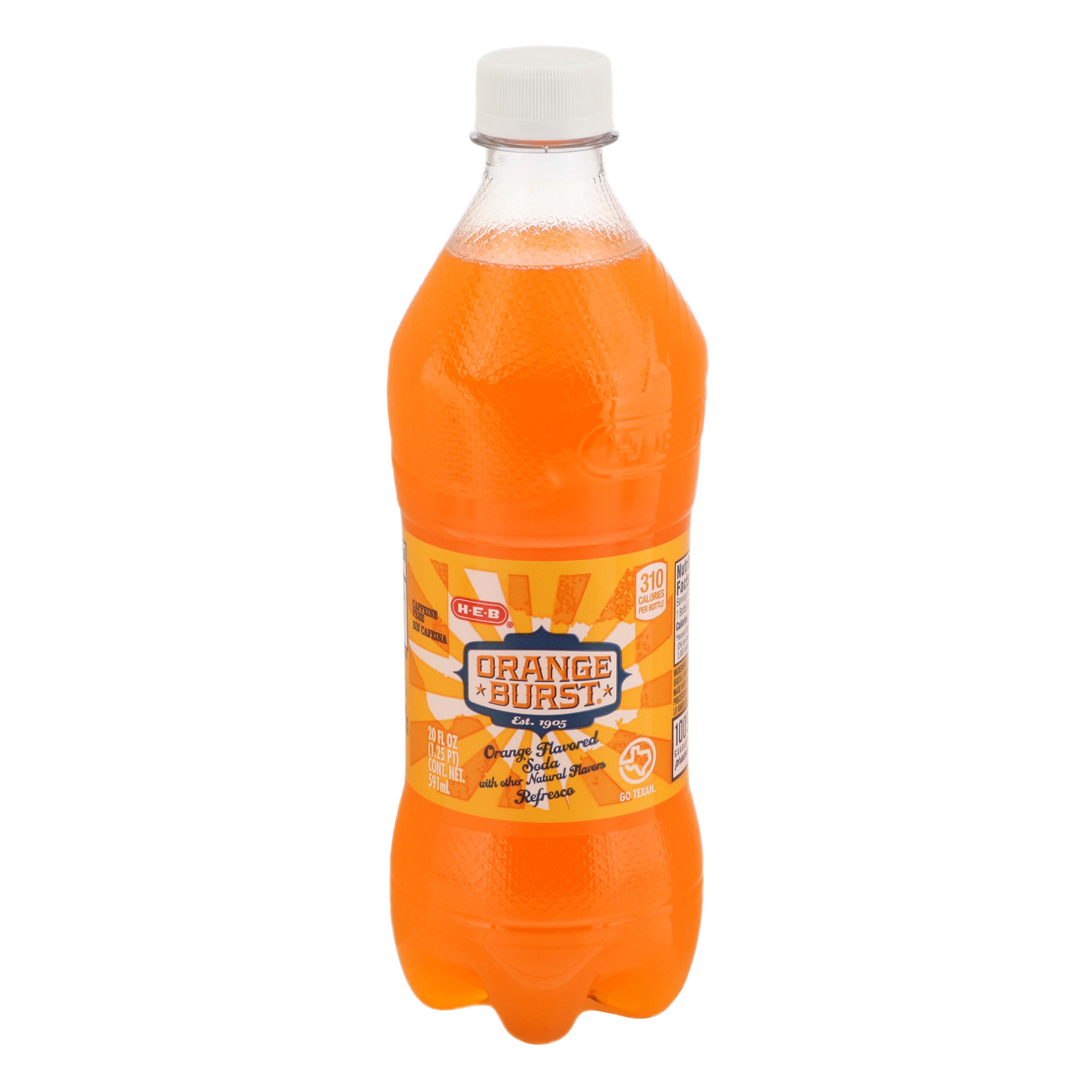H-E-B Orange Burst Soda - Shop Soda at H-E-B