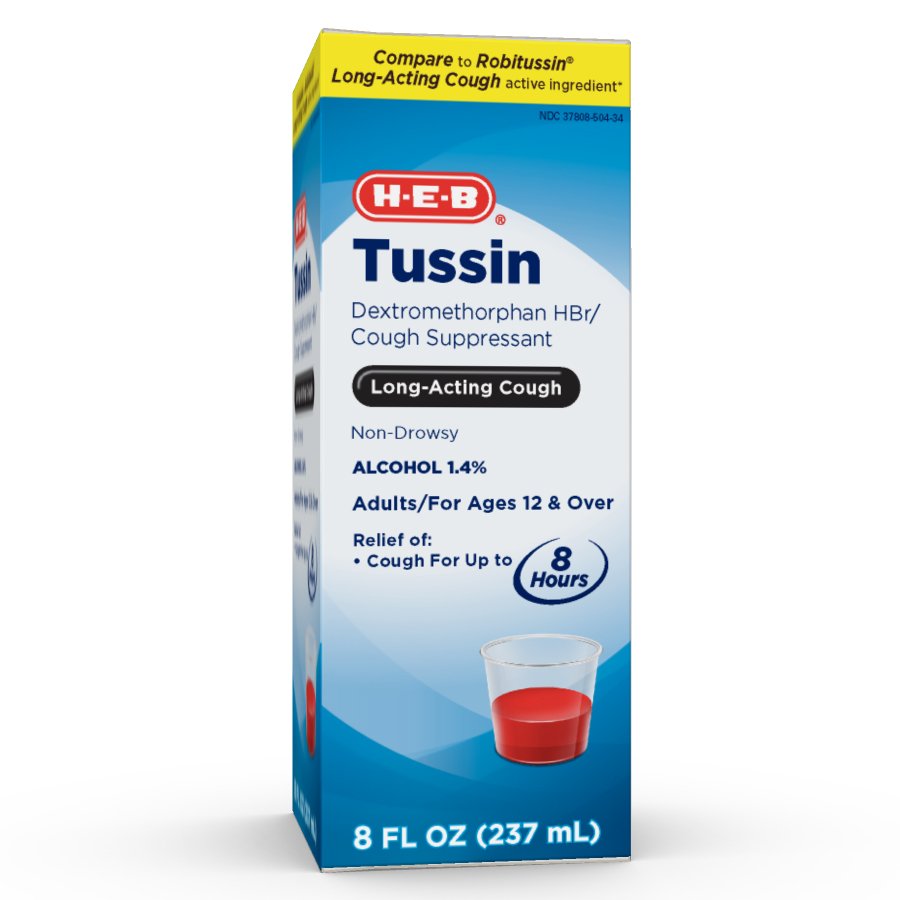 H-E-B Tussin Cough Suppressant - Shop Cough, Cold & Flu at H-E-B