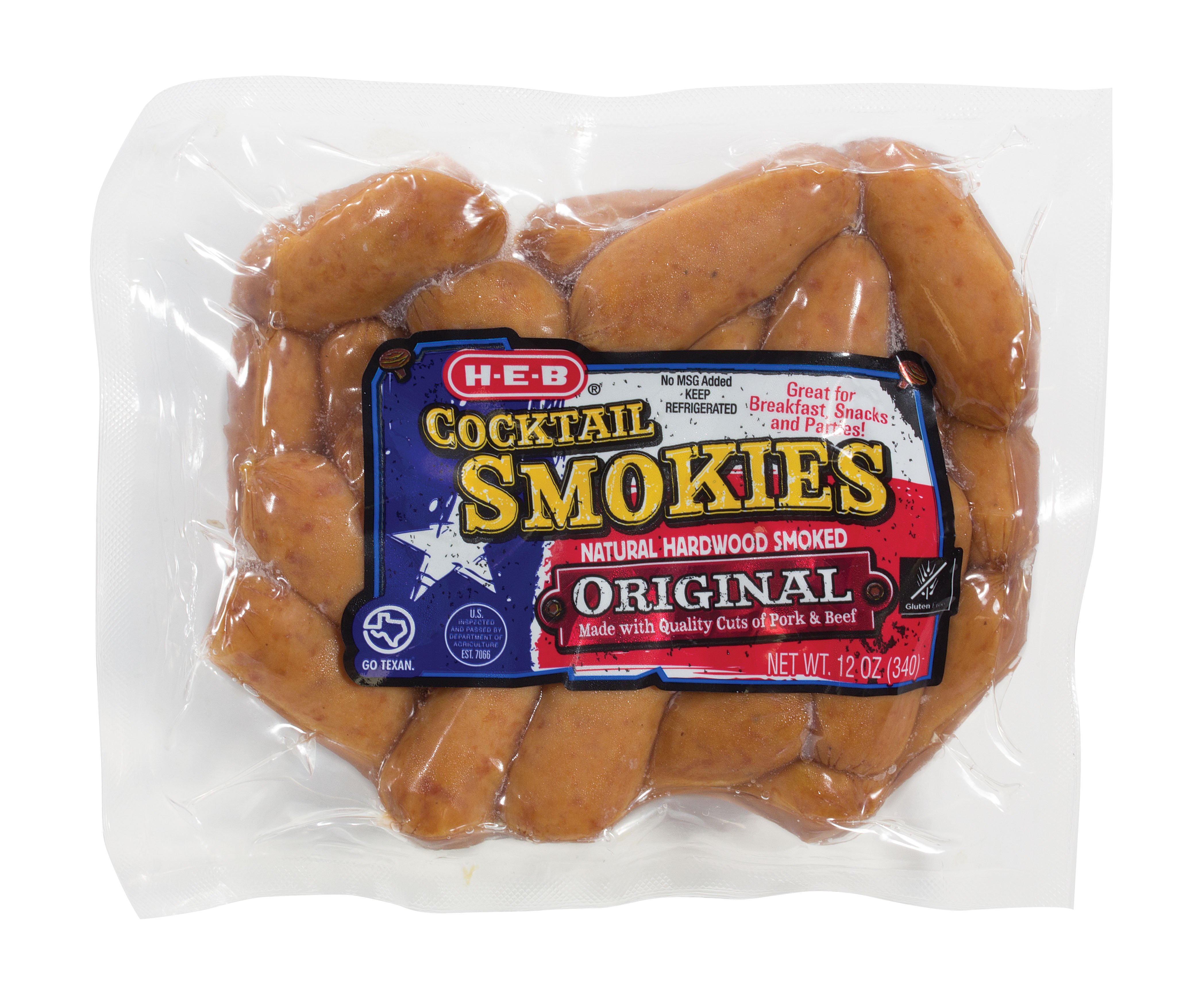 H-E-B Cocktail Smokies Original Smoked Sausage - Shop Sausage at H-E-B