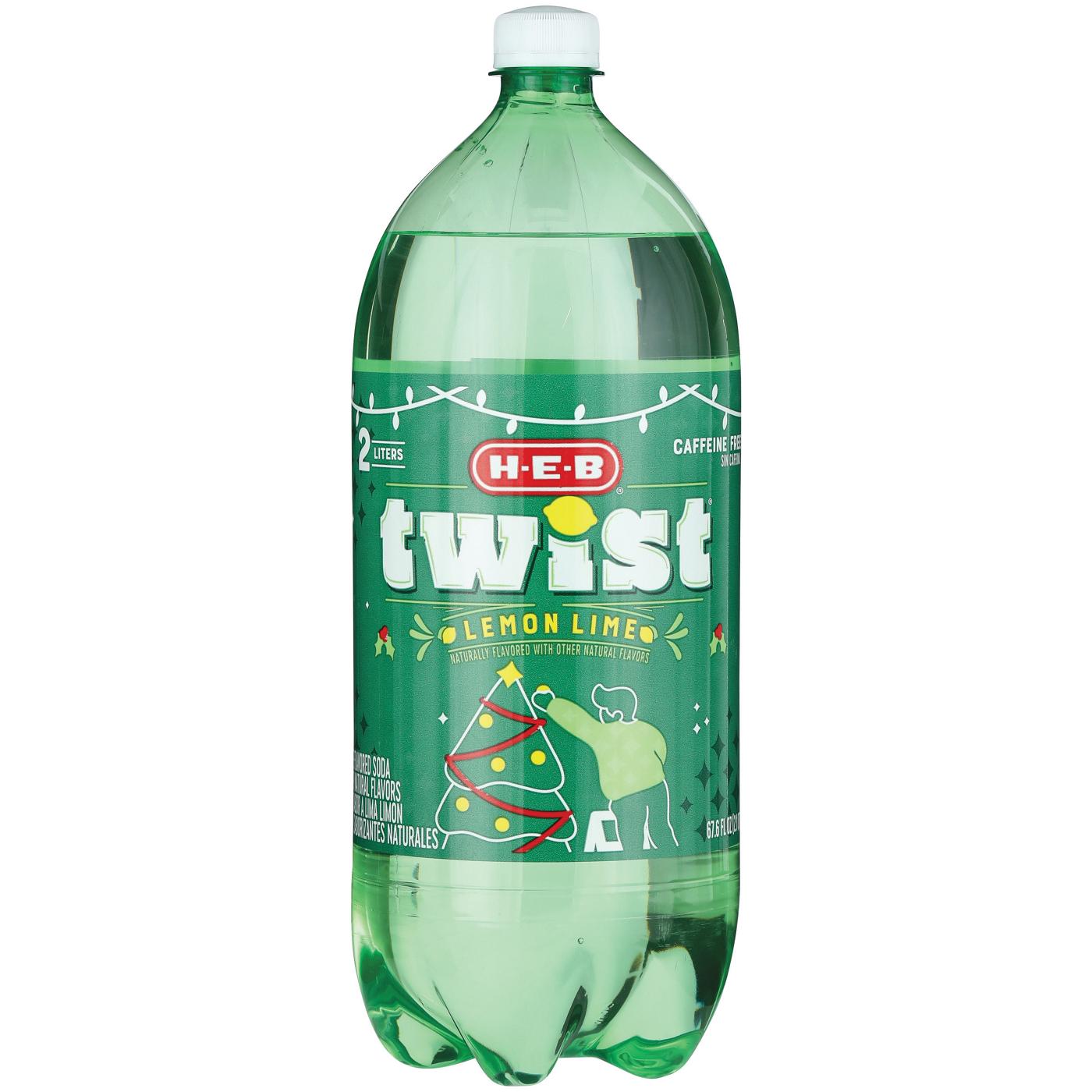 H-E-B Twist Lemon Lime Soda - Shop Soda at H-E-B